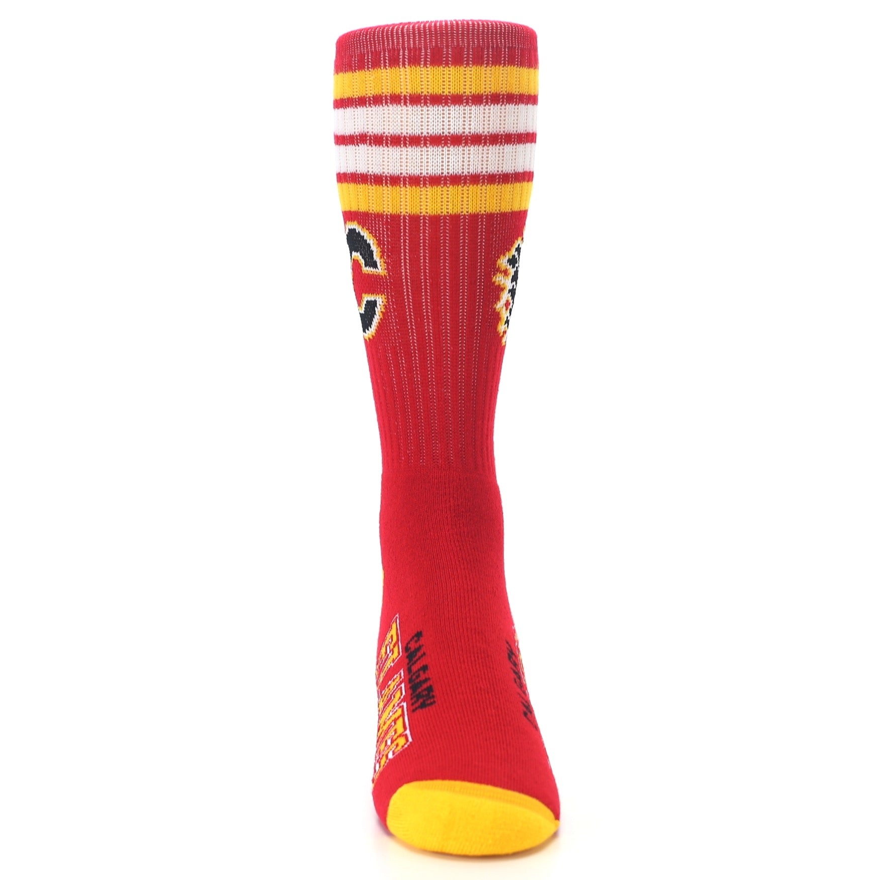 Calgary Flames Socks - Men's Athletic Crew Socks