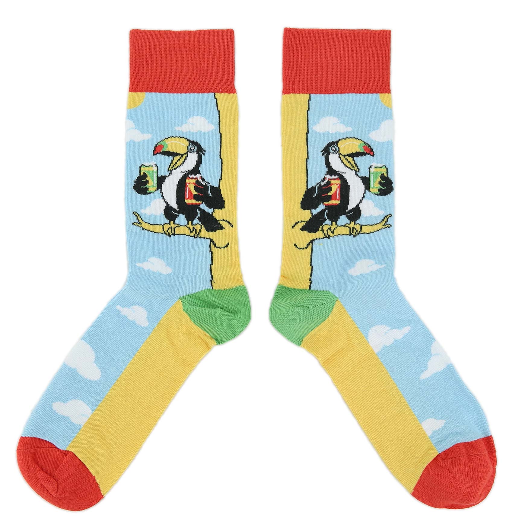 Two-Can Toucan Socks - Men's Novelty Dress Socks