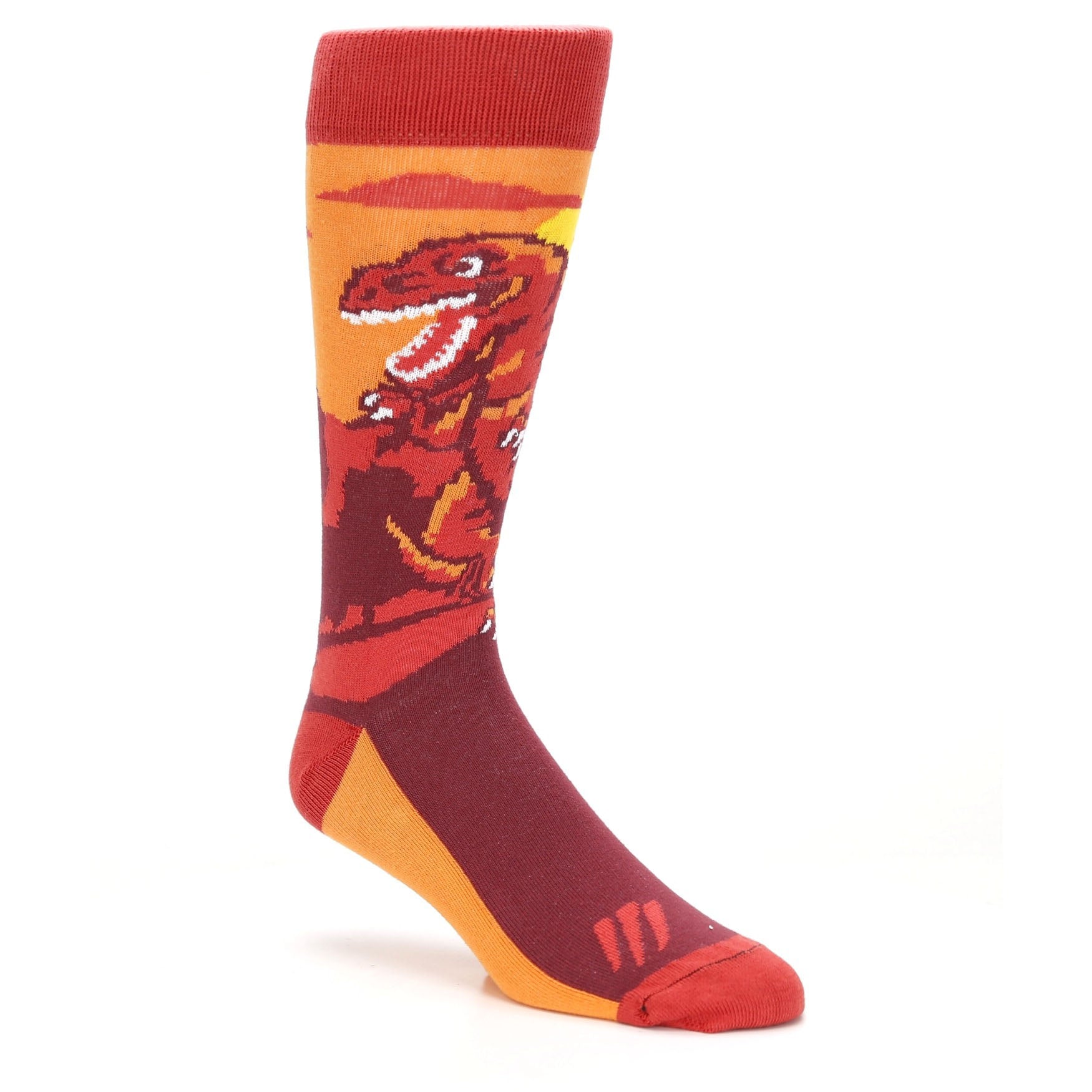Raptor Dinosaur - USA Made Men's Dress Socks